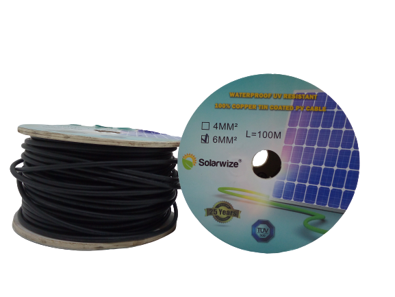 Solar Cable 6mm Black 100m Roll | PT Online